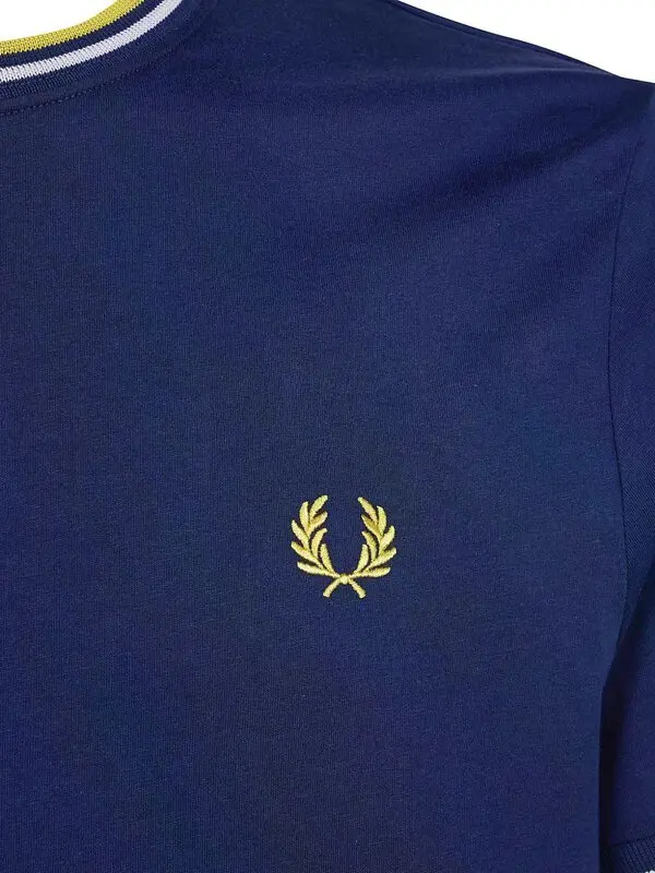 Fred Perry Embroidered-logo Twin-tipped T-shirt