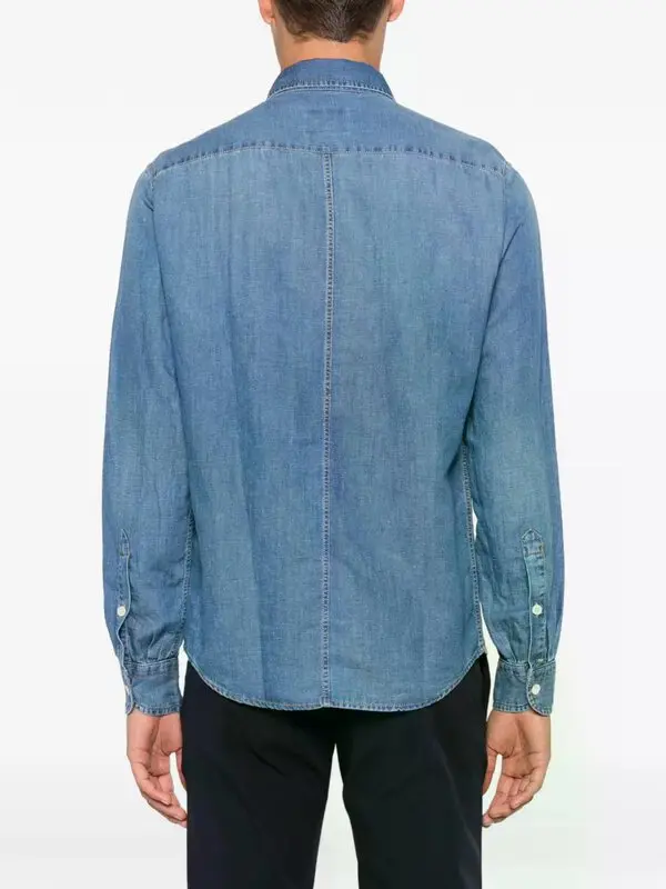 Jacob Cohen Logo-embroidered Denim Shirt