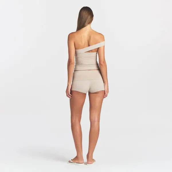 SKIMS Asymmetrical Top In Cotton Jersey