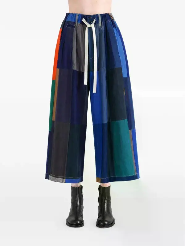SILLAGE Patchwork Palazzo Pants