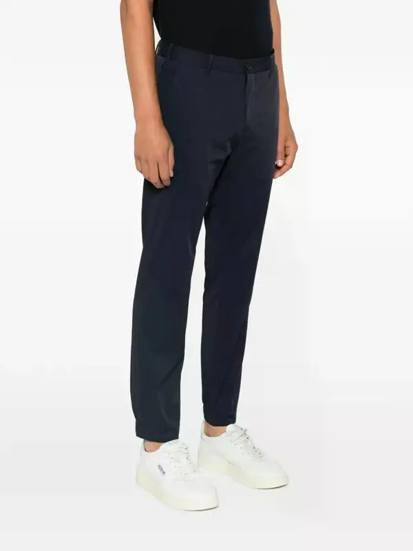 Incotex Navy Slim Fit Elasticated Waistband Trousers