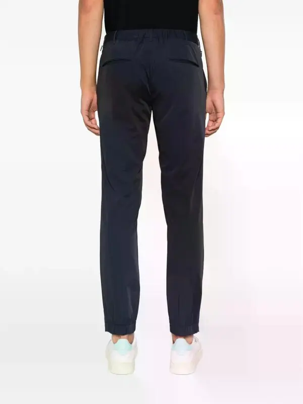 Incotex Navy Slim Fit Elasticated Waistband Trousers