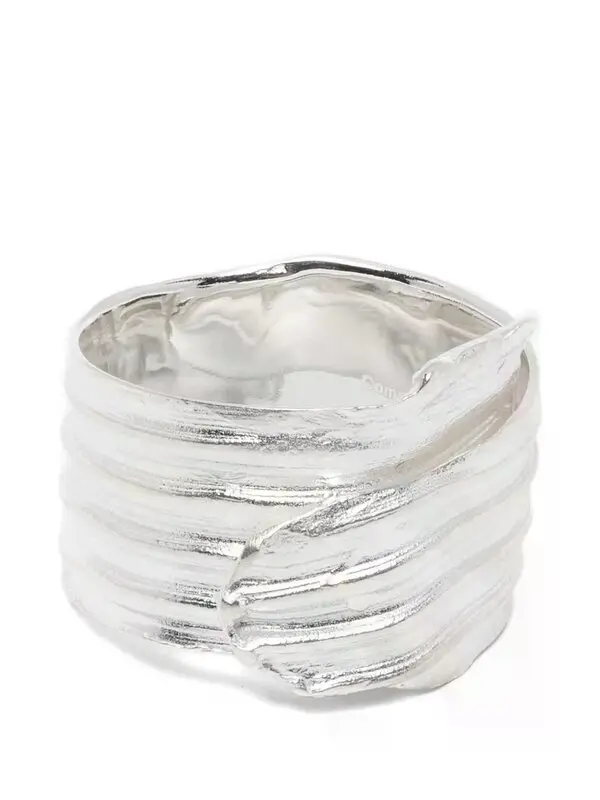 Completedworks Textured Wrap-design Ring - Silver