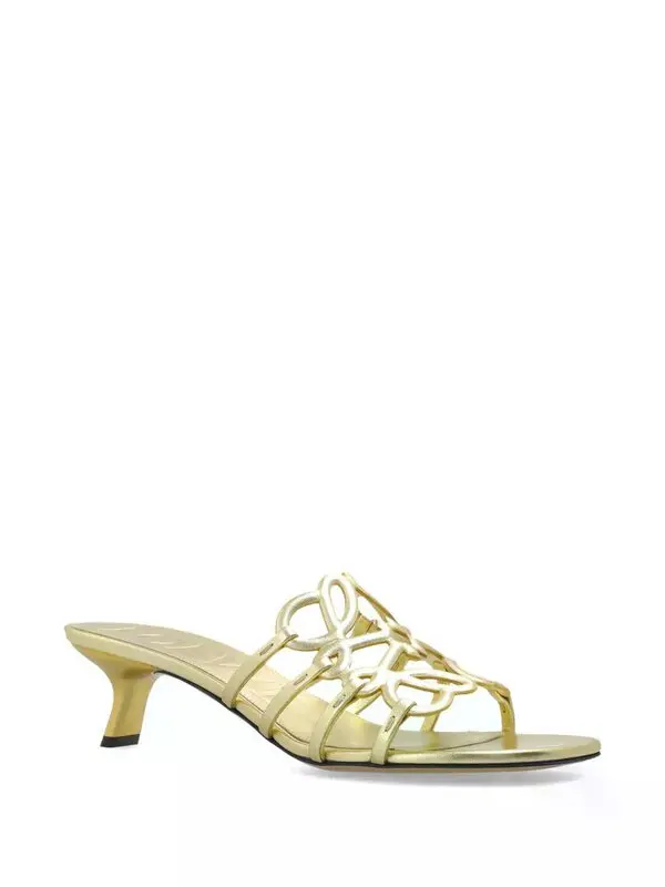 Loewe Anagram Leather Sandals