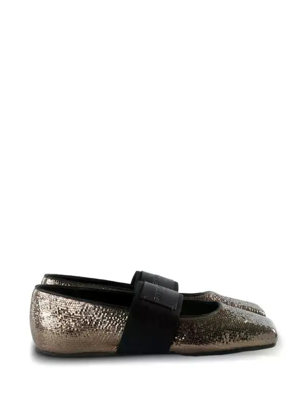 Givenchy Snake-effect Ballet Flats - Brown