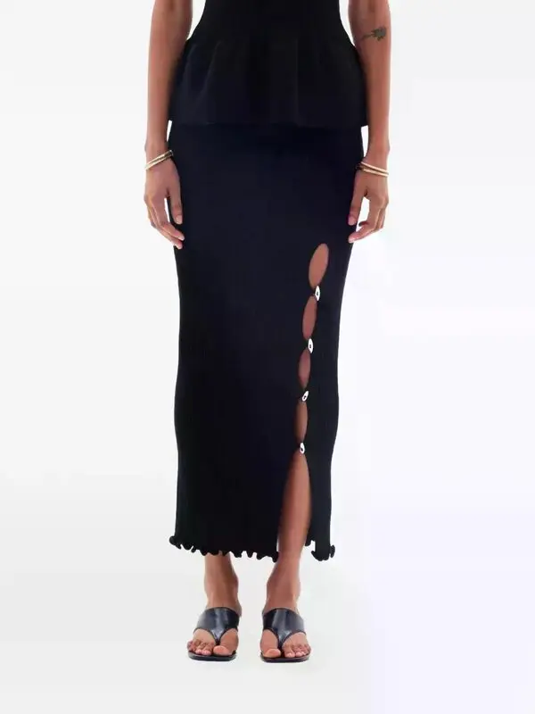 Yuzefi Ribbed Maxi Skirt