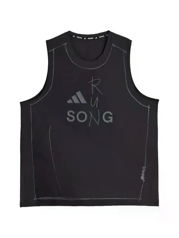 Adidas Sftm Adi365 Logo-print Tank Top - Black