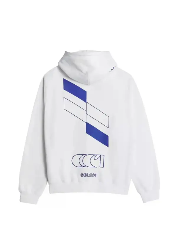 CIARAN Geometric Print Cotton Hoodie