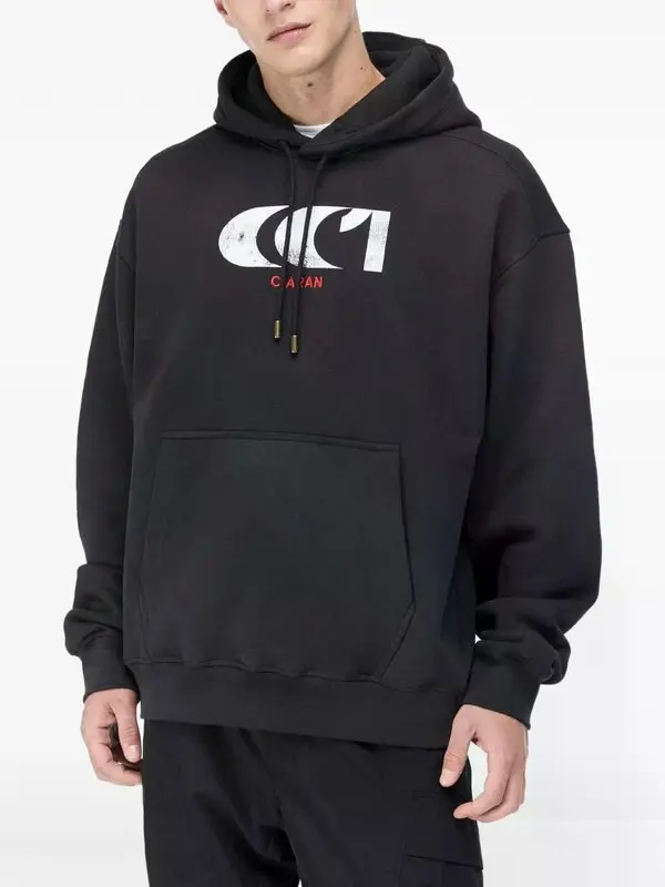 CIARAN Cc1 Logo-print Hoodie - Black