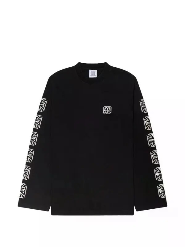 Vetements Biker Cross Long-sleeve T-shirt - Black