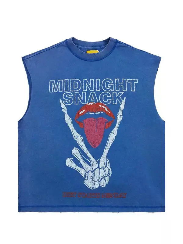 DIET STARTS MONDAY Midnight Snack Graphic-print Sleeveless T-shirt