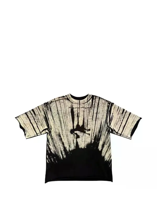 ASTRUM Graphic-print Raw-cut T-shirt