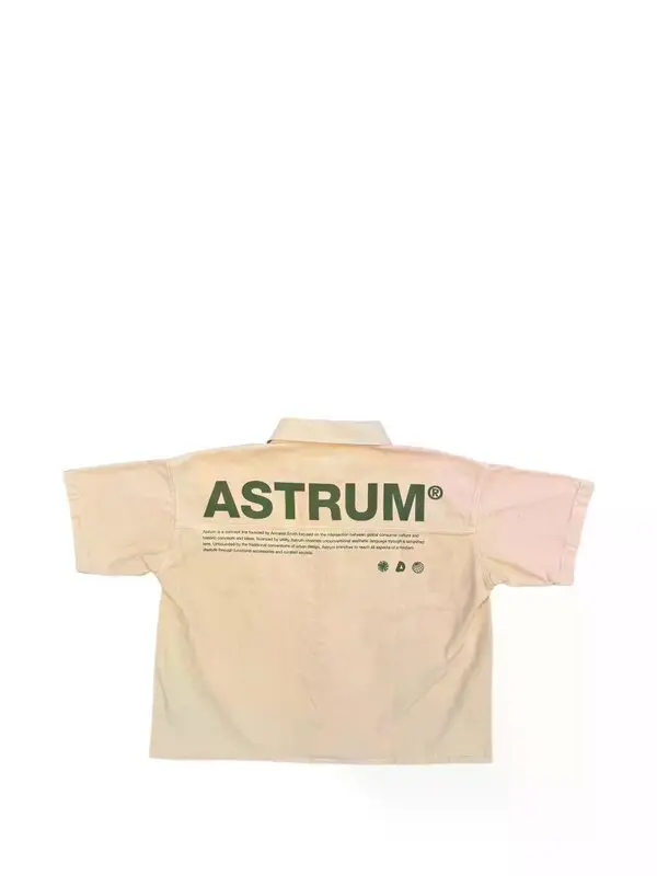 ASTRUM Rivet-embellished Logo-print Shirt