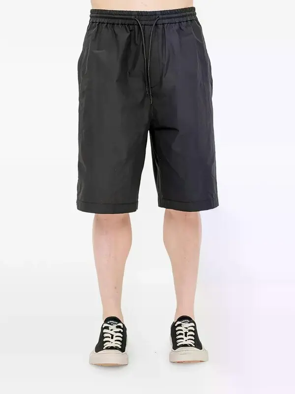 JUUN.J Crinkled Texture Drawstring Waist Shorts