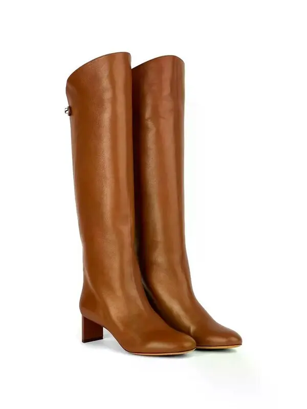MAISON SKORPIOS Adry Leather Boots - Brown