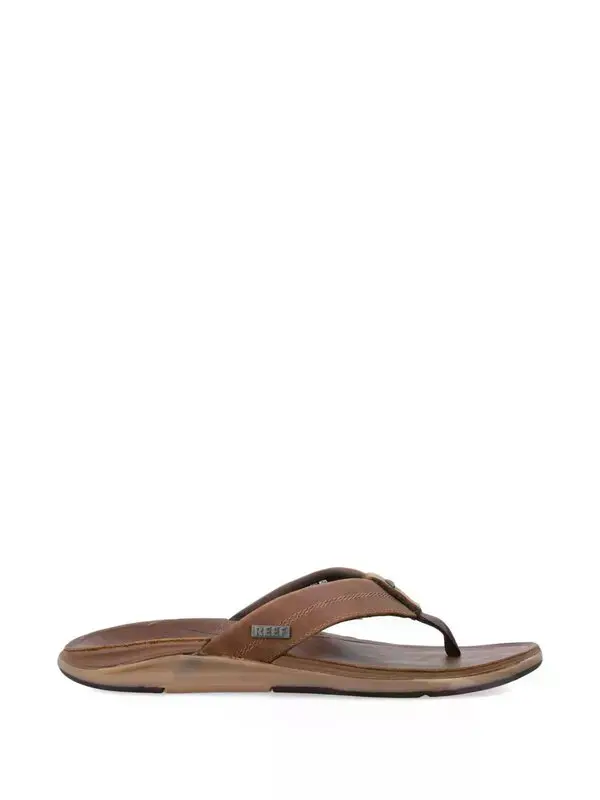 Reef Offshore Leather Flip Flops - Brown