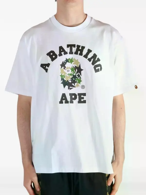 A BATHING APE Sta College T-shirt