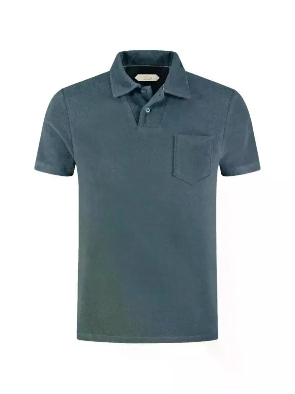 AURELIEN Short-sleeve Chest-pocket Polo Shirt