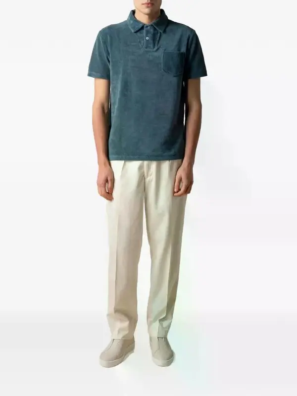 AURELIEN Short-sleeve Chest-pocket Polo Shirt