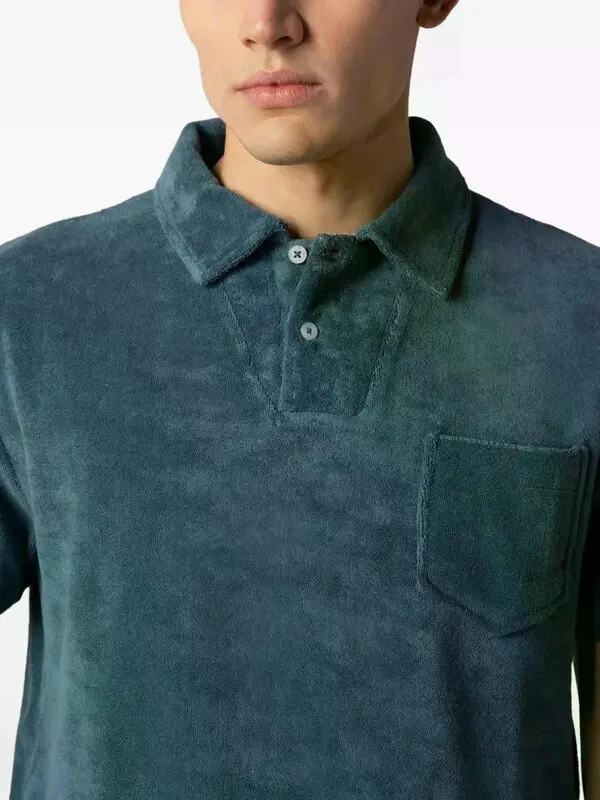 AURELIEN Short-sleeve Chest-pocket Polo Shirt