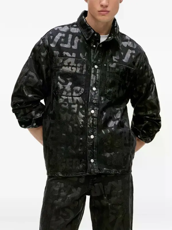Karl Lagerfeld All-over Logo-print Shirt