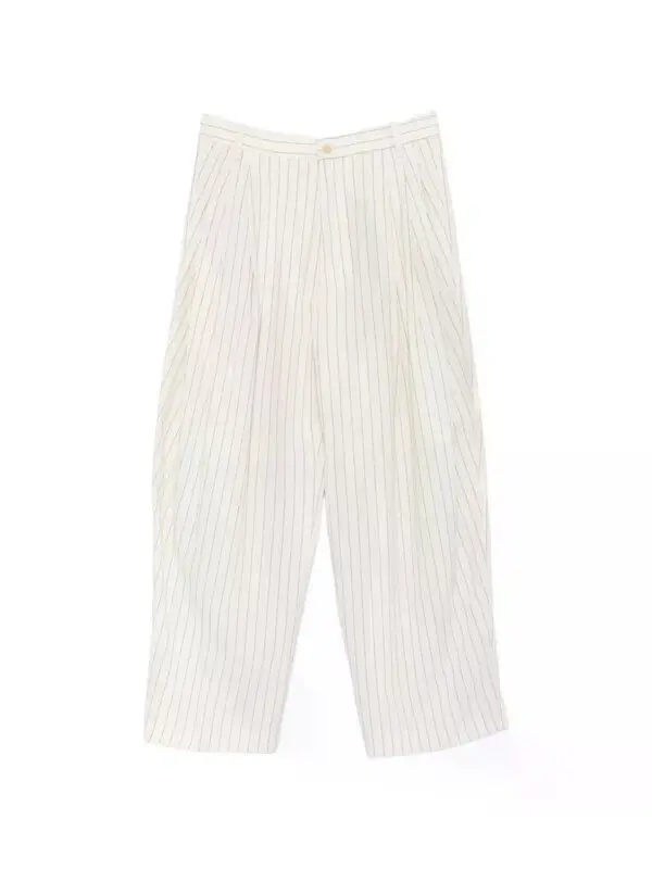 HED MAYNER Pinstripe Pleated Trousers