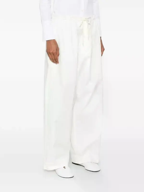 HED MAYNER Drawstring Waist Wide Leg Trousers