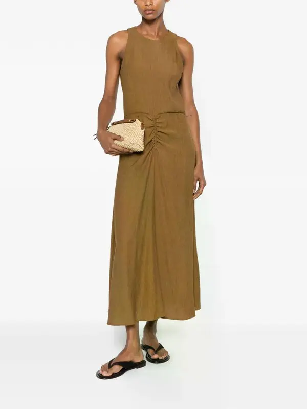 SESSUN Ruched Midi Dress