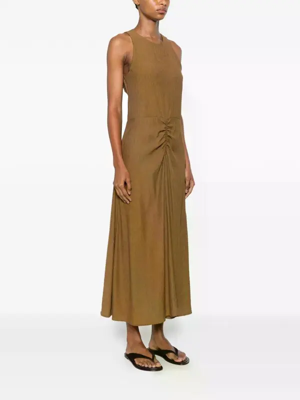 SESSUN Ruched Midi Dress