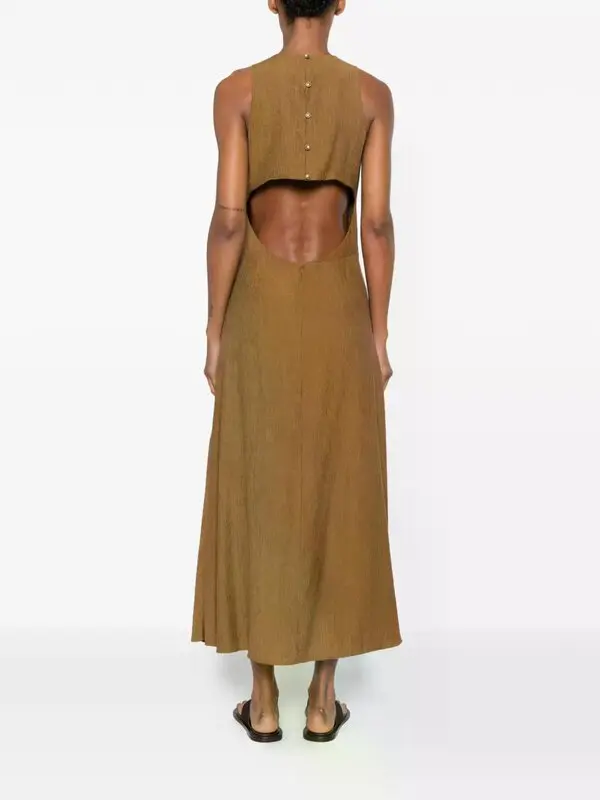 SESSUN Ruched Midi Dress