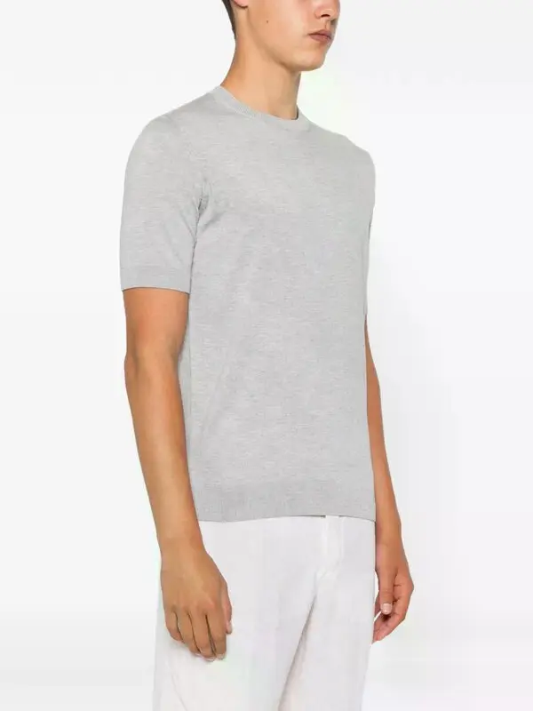 FERRANTE Short-sleeve Knit Sweater