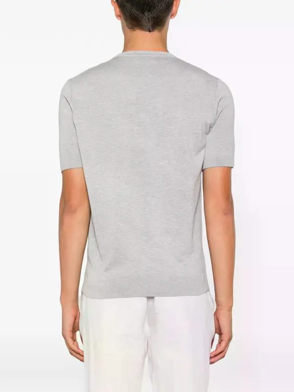 FERRANTE Short-sleeve Knit Sweater