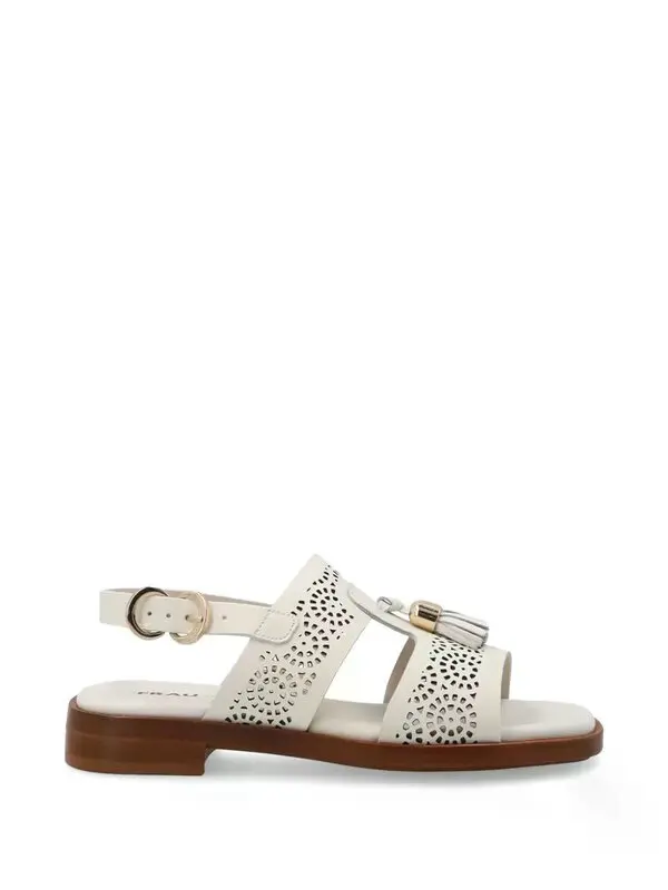 FRAU Tassel Detail Perforated Sandals