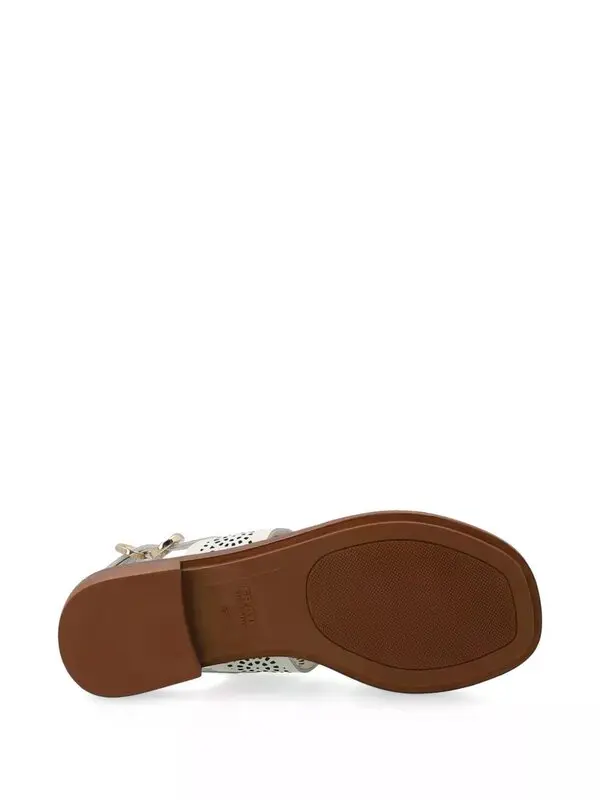 FRAU Tassel Detail Perforated Sandals