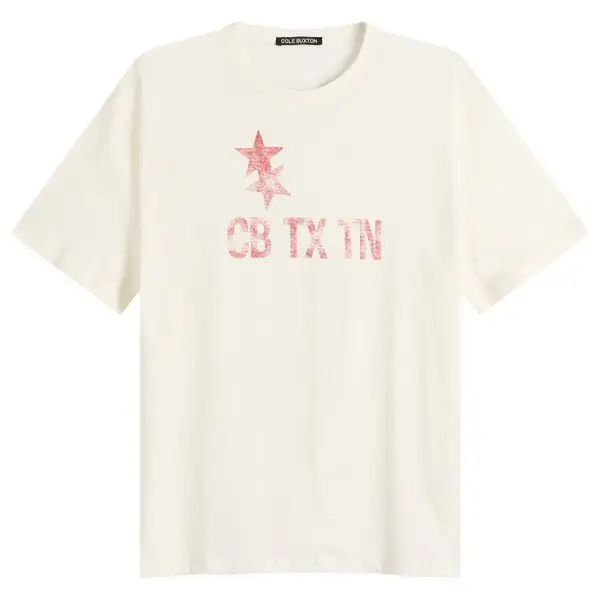 COLE BUXTON Cb Tx Tn T-shirt - Vintage Whitalye