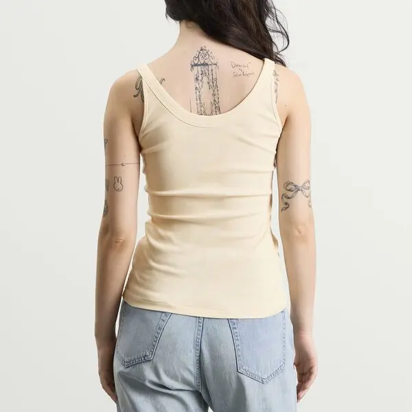 Auralee Organic Cotton Fine Rib Tank Top