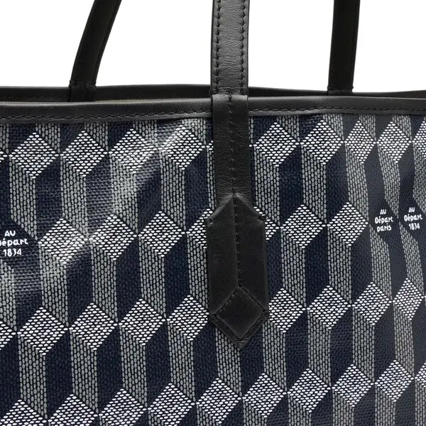 AU DEPART Tote No.55 Reversible Tote Bag With Monogram And Detachable Pouch