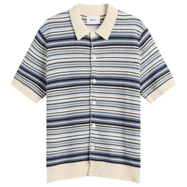 Nn07 Nolan Striped Polo Cardigan