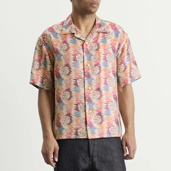 Visvim Crosby Jacquard Silk Short Sleeve Shirt