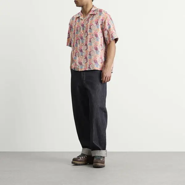 Visvim Crosby Jacquard Silk Short Sleeve Shirt
