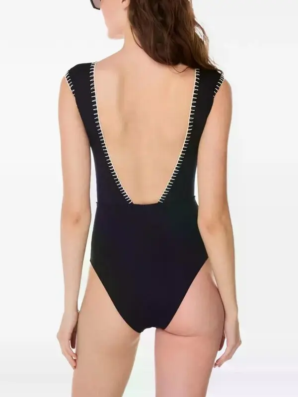 KIÓHNE Kiohne Coral Hand-embroidered Swimsuit