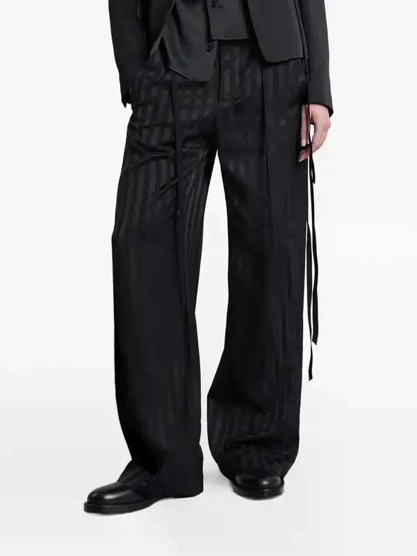 ANN DEMEULEMEESTER Stripe Pattern Trousers