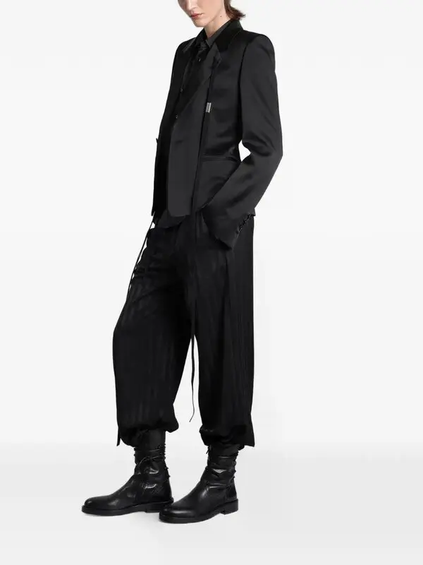 ANN DEMEULEMEESTER Stripe Pattern Trousers