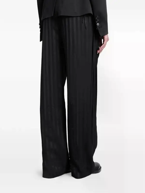 ANN DEMEULEMEESTER Stripe Pattern Trousers