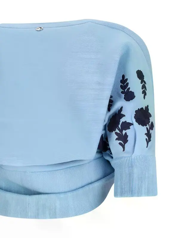 Rabanne Cropped Embroidered Sweater
