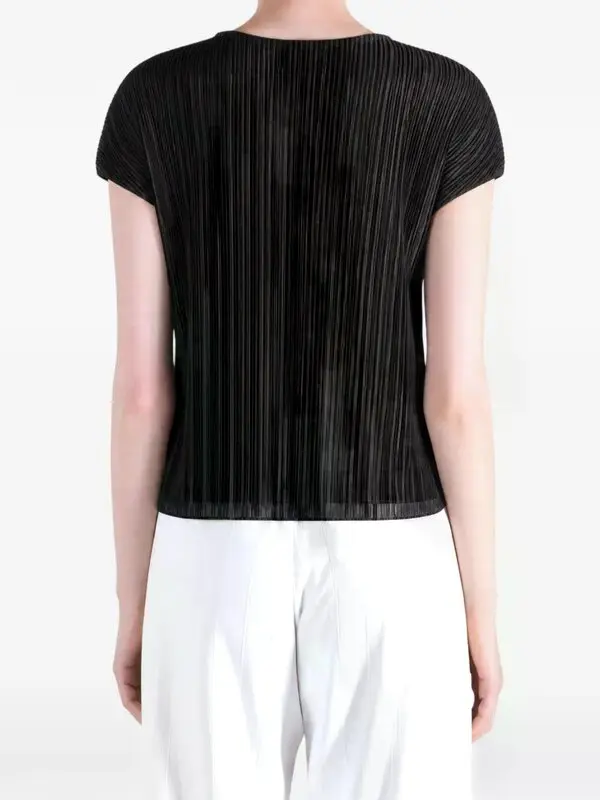 AMOMENTO Pleated Raglan-sleeve T-shirt