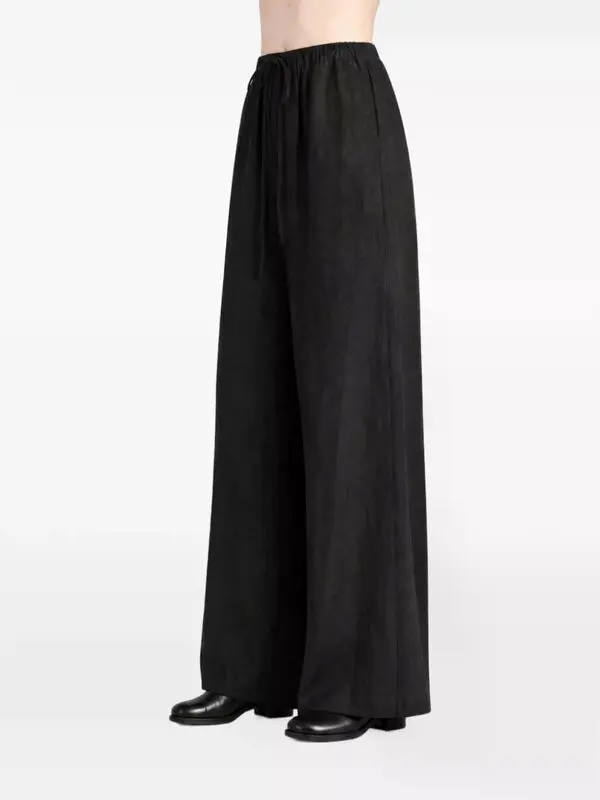 AMOMENTO Drawstring Palazzo Pants
