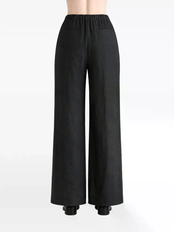 AMOMENTO Drawstring Palazzo Pants