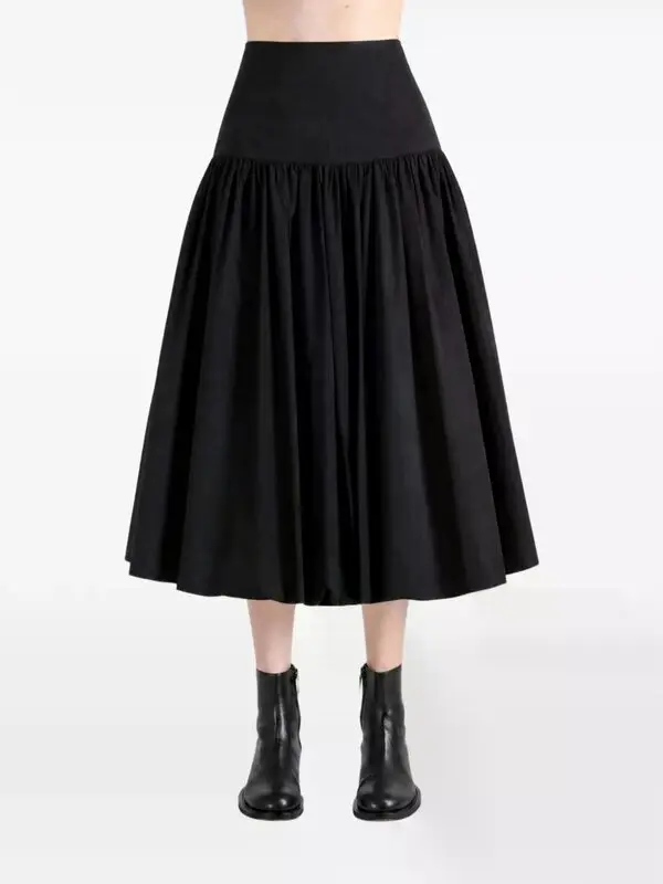 AMOMENTO Gathered A-line Skirt