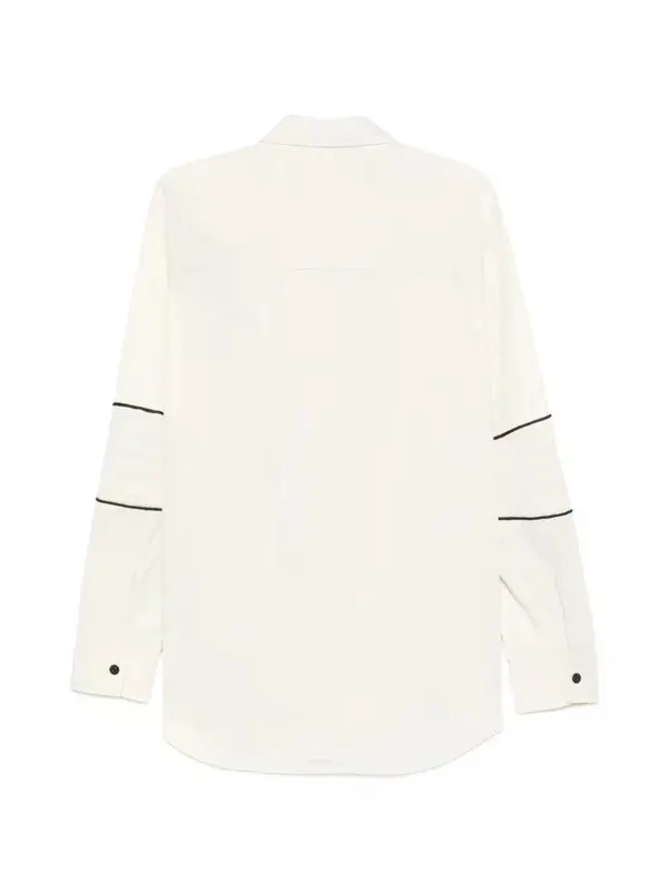 REPLAY Logo-patch Panelled Shirt